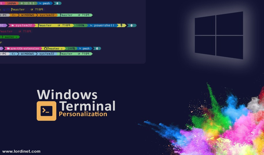 شخصی سازی ترمینال و استفاده از افزونه oh my posh در ویندوز - لردینت